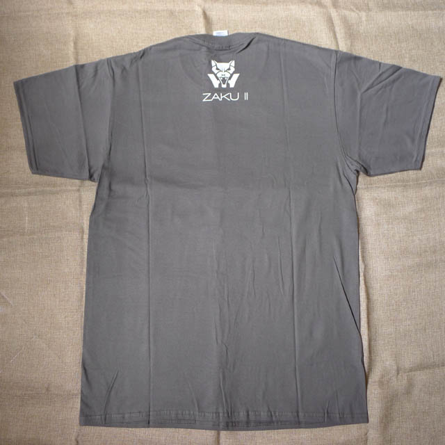 Brand new Gundam Themed Tee Principality of zeon Zaku II white wolf ...