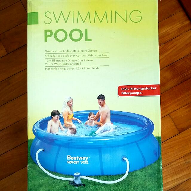 Brand NEW Portable Swimming Pool 3m diameter incl. Water filter Pump ...