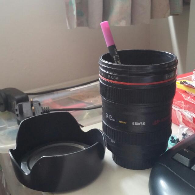 Canon lookalike lens cup, Everything Else on Carousell
