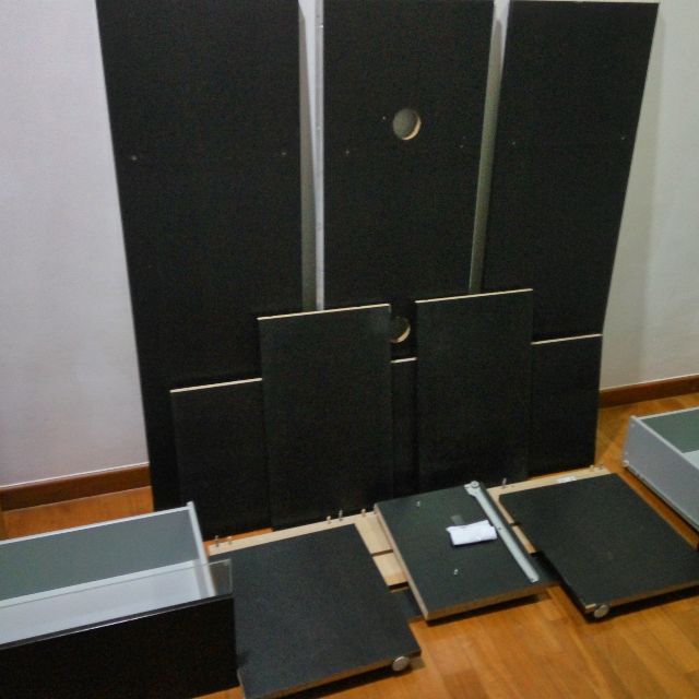 *Reserved* IKEA: BENNO TV Bench With Panel (Exclude TV), Furniture ...