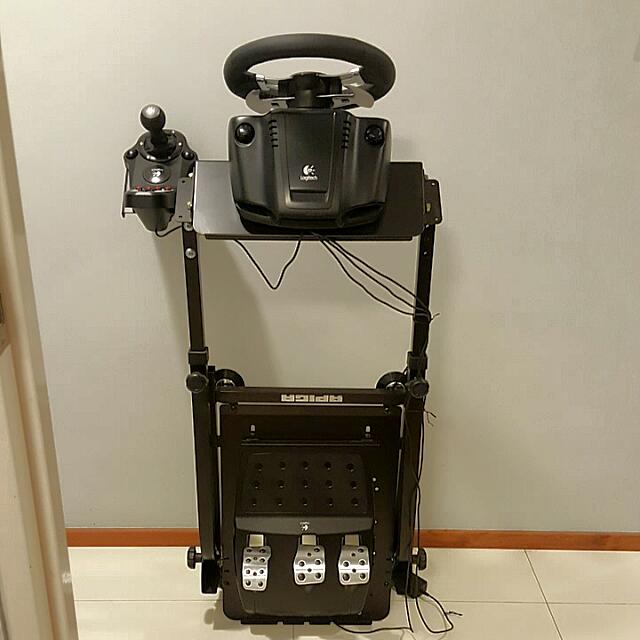 Logitech G27 Racing Wheel (Force Feedback) + Pedal + 6 Gear Shift ...