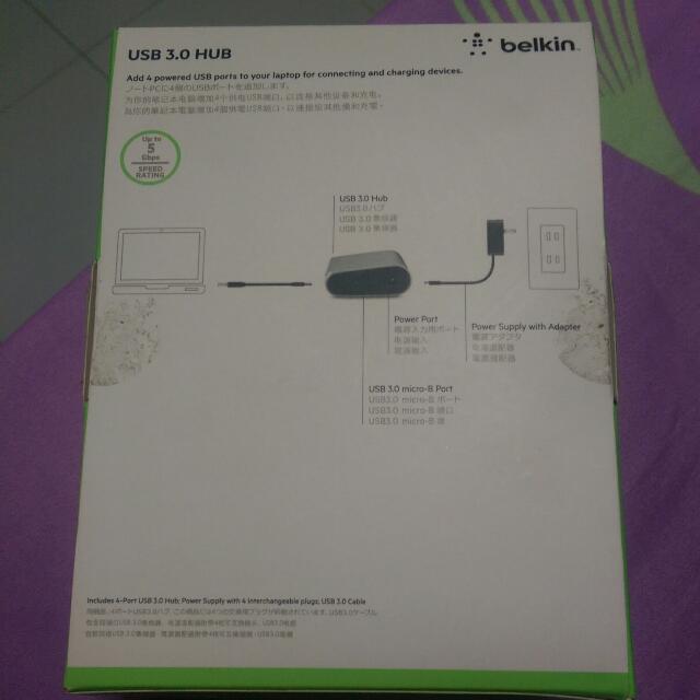Belking USB 3.0 4-Port Hub, Computers & Tech, Parts & Accessories ...