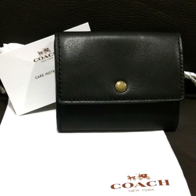 Coach Men Card And Coin Mini Wallet, Luxury, Bags & Wallets on Carousell