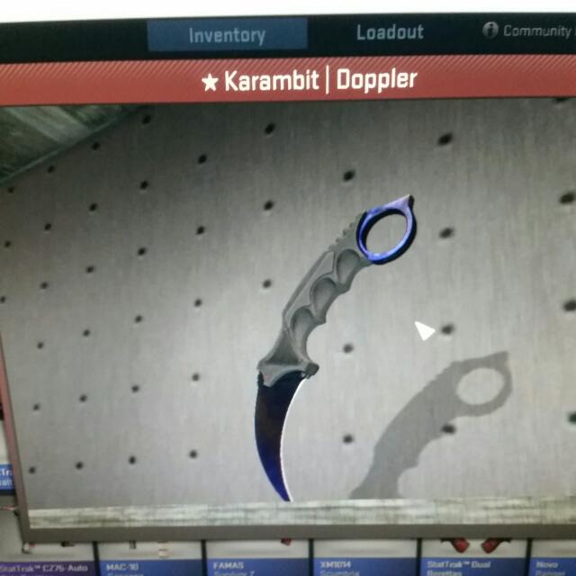 CSGO ☆Karambit Doppler Phase 3 FN, Hobbies & Toys, Toys & Games on ...
