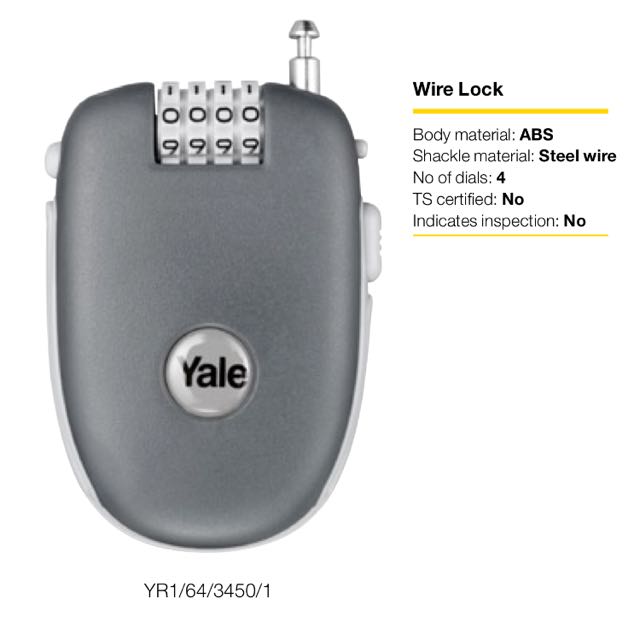 Yale Retractable Cable Lock, Computers & Tech, Parts & Accessories ...