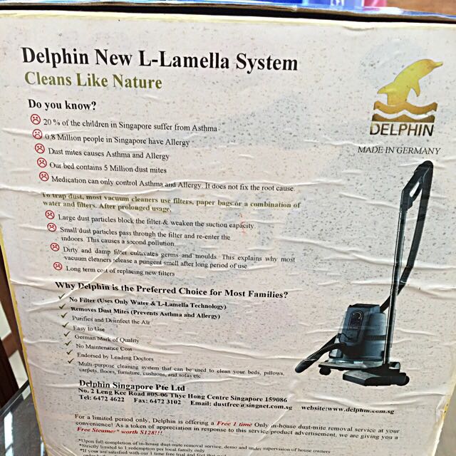 Delphin Steam Cleaner Model SC-165H Brand New At $40 Only!, Furniture ...