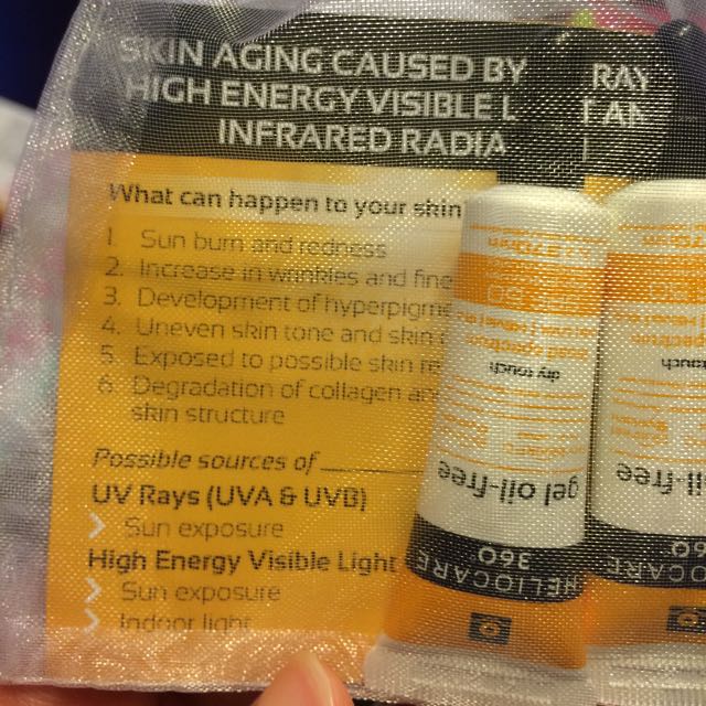 Heliocare 360 Sunblock Samples, Health & Nutrition, Face Masks & Face ...