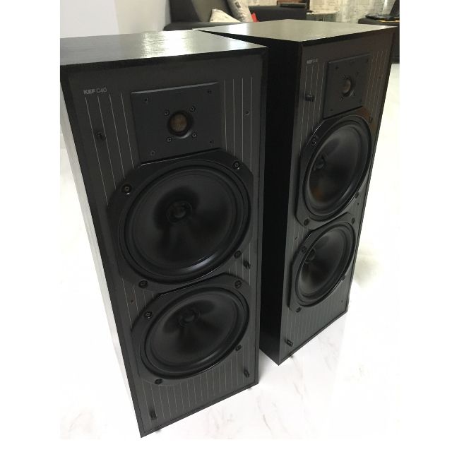 KEF C40 large bookshelf speaker, Music & Media on Carousell