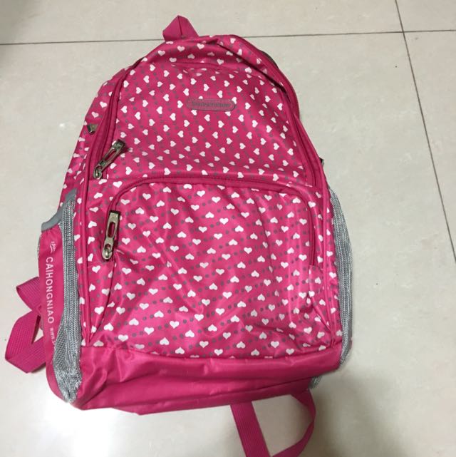 CNY FAST DEAL Pink Backpack, Women's Fashion, Bags & Wallets, Backpacks ...