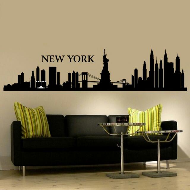 Wall Sticker New York City, Furniture & Home Living, Home Improvement ...