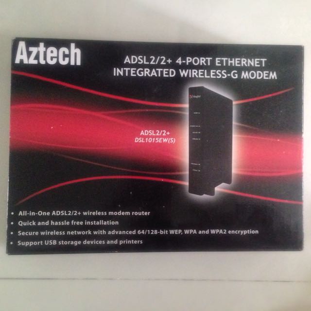 [Used] Aztec ADSL Wireless Modem/Router, Computers & Tech, Parts ...