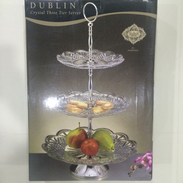 Godinger 25506 Dublin Dinnerware Dublin 3 Tier High Server,, TV & Home ...