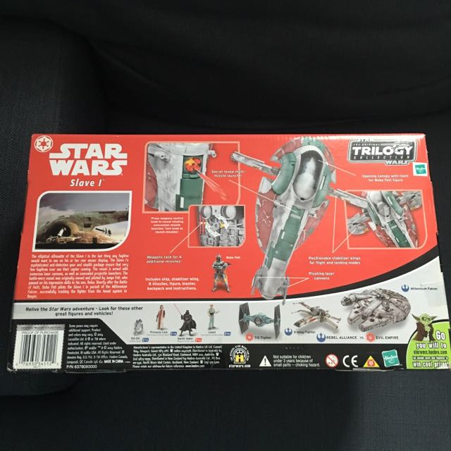 Last Piece! Hasbro Vintage Slave 1 With Boba Fett 3.75inch Figure ...