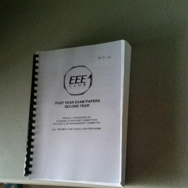 NTU Past Year Exam Papers Year 2 Modules, Hobbies & Toys, Books ...