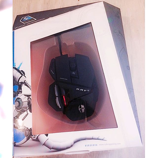 MAD CATZ R.A.T.3 GAMING MOUSE FOR PC AND MAC - MATTE BLACK, Hobbies ...