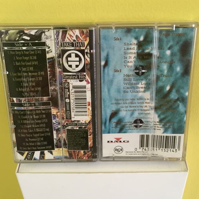 Nostalgic Vintage Old School Cassette Tapes Collectibles Music Take ...