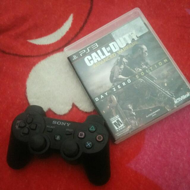 Ps3 Controller And Call Of Duty Advance Warfare., Sports Equipment ...