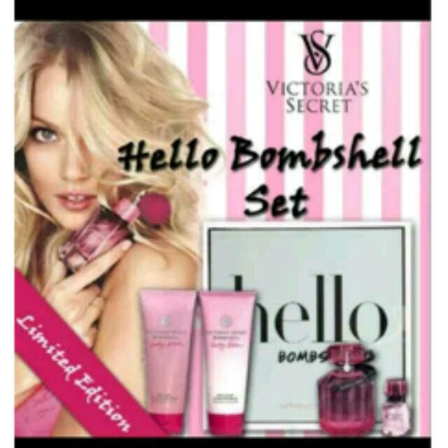 Victoria Secret Hello Bombshell Set, Women's Fashion, New Undergarments ...