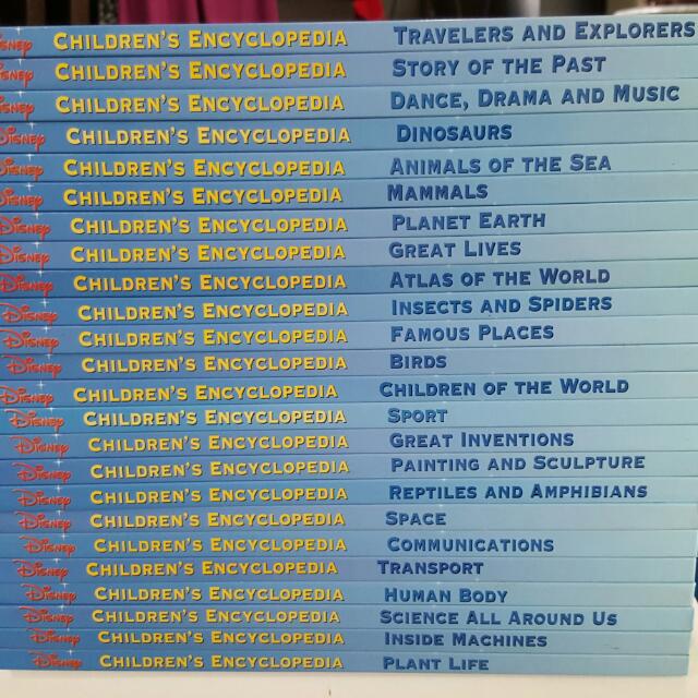 Disney Children's Encyclopedia (Full Set), Hobbies & Toys, Books ...