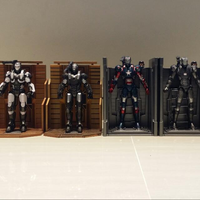 (Reserved) Marvel Select War Machine Mk1 Mk2 Iron Patriot & Mk1 Special ...