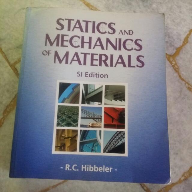 STATICS AND MECHANICS OF MATERIALS SI EDITION BY R.C. HIBBELER, Hobbies & Toys, Books ...