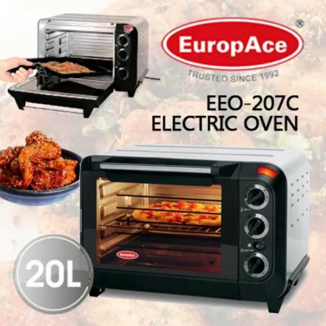 EuropAce 20L Electric Oven, EEO-207C, TV & Home Appliances, Kitchen ...