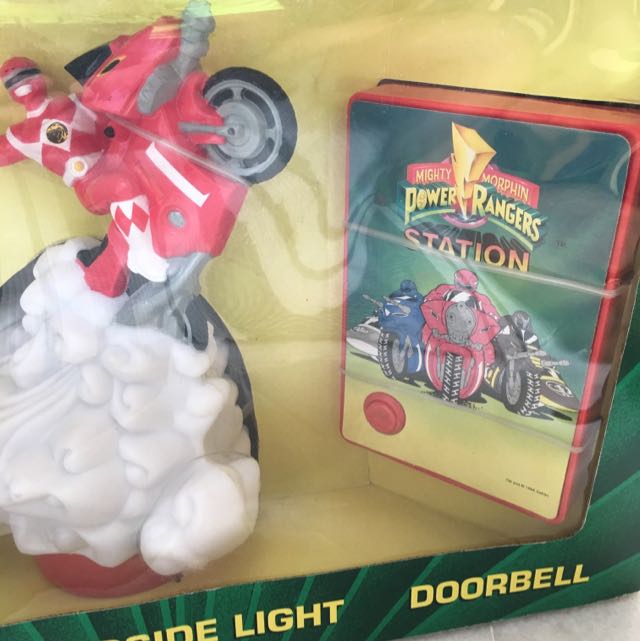 Mighty Morphin Power Rangers Nite Light Switch Plate + Bedside Light ...