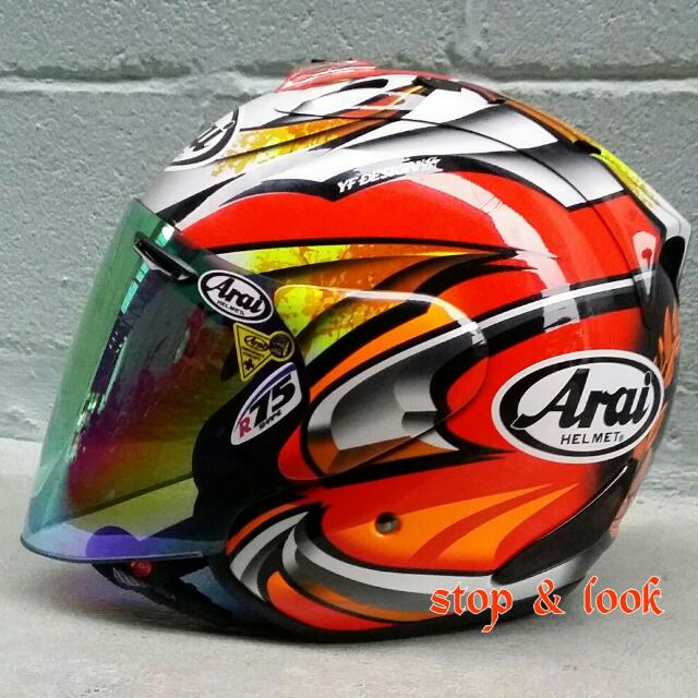 Arai Visor sticker, Car Accessories on Carousell