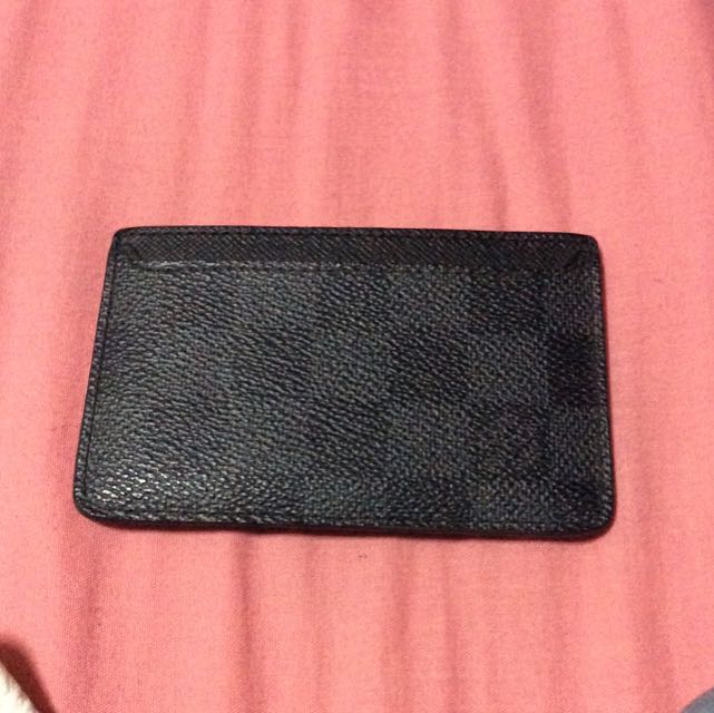 authentic lv graphite card holder, Men's Fashion, Watches & Accessories ...