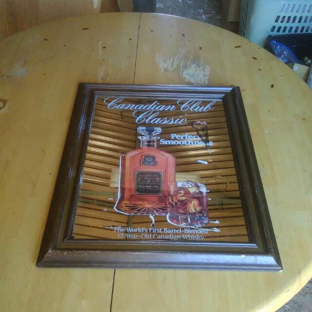Canadian Club Mirror, Hobbies & Toys, Stationery & Craft on Carousell