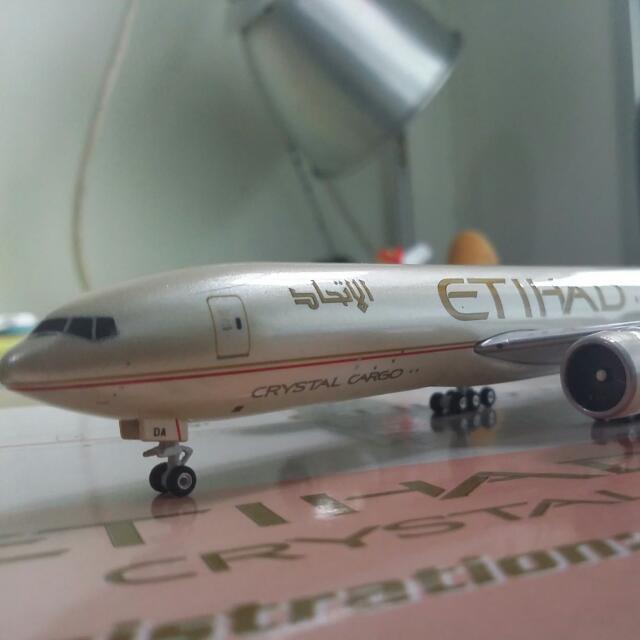 ( Reserved) Etihad Boeing 777-200F ( Crystal CARGO ) Airplane Model ...