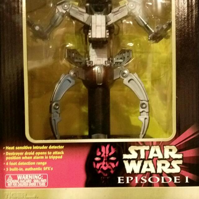 MISB Star Wars Episode 1 Destroyer Droid Room Alarm, Hobbies & Toys ...