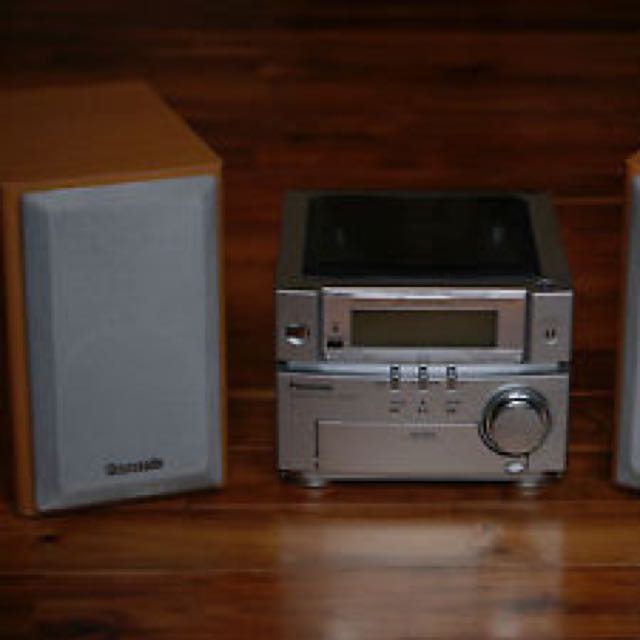 PANASONIC MINI CD STEREO SYSTEM MODEL w/ SB-PM03 SPEAKERS, Computers ...
