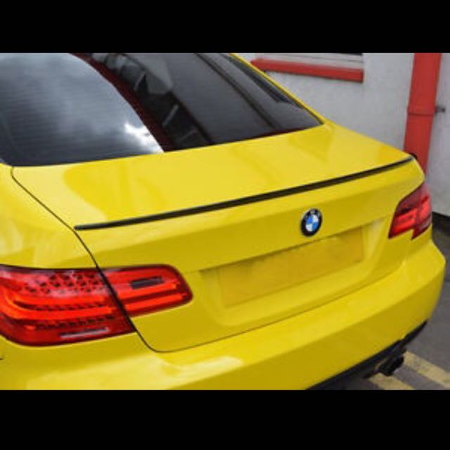 BMW E92 3 Series Coupe Carbon Fibre Boot Lid Spoiler, Cars on Carousell