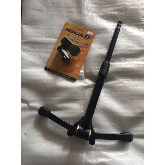 Hercules Mic Stand MS 300B, Hobbies & Toys, Music & Media, Music ...