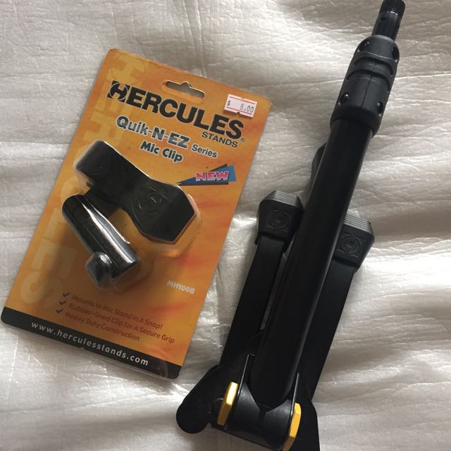 Hercules Mic Stand MS 300B, Hobbies & Toys, Music & Media, Music ...