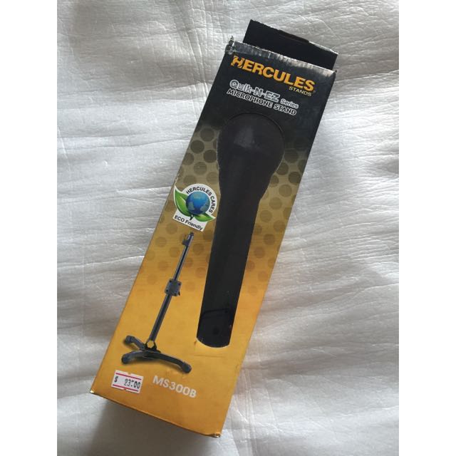 Hercules Mic Stand MS 300B, Hobbies & Toys, Music & Media, Music ...