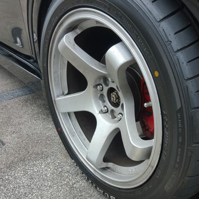 Very Rare 5 Spoke Rota Concave 9jj Rims 17inch + HTR Z3 Sumitomo Tyres ...