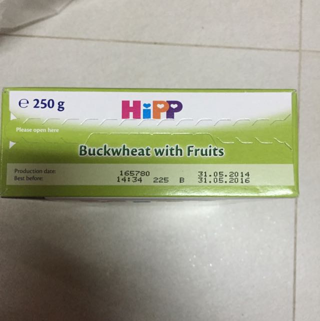HiPP Cereal Pap Buckwheat With Fruits (without Milk), Babies & Kids ...