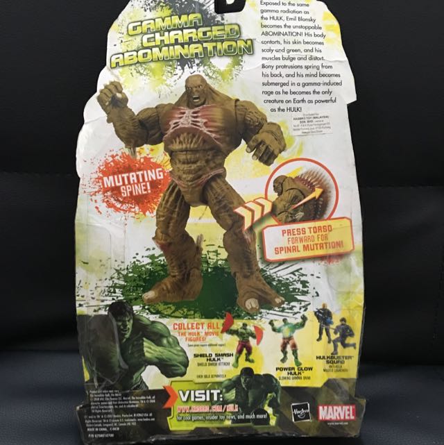 Incredible Hulk Gamma Charged Abomination, Hobbies & Toys, Toys & Games ...
