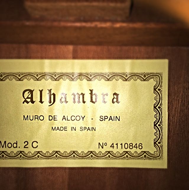 Alhambra Guitar Model 2C, Hobbies & Toys, Music & Media, Music ...