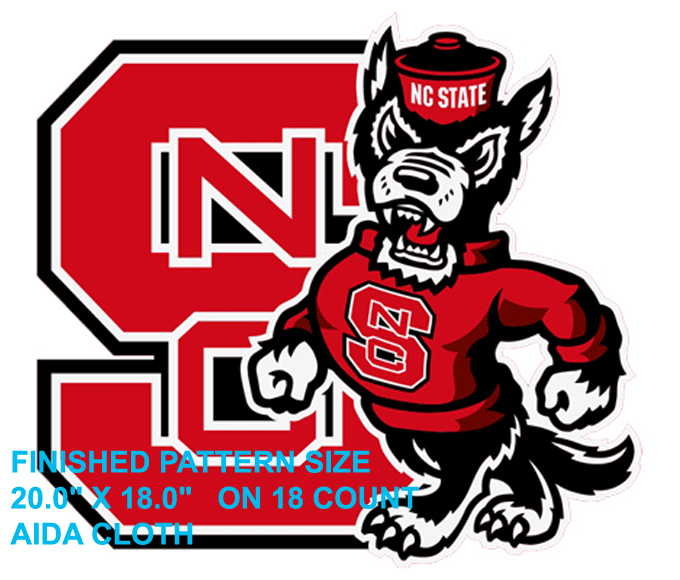 NC State WolfPack # 2 Cross Stitch Pattern***L@@K***, Hobbies & Toys ...