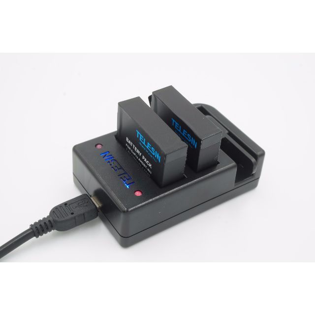 GoPro 4 Battery Pack, batteries with multi-slot charger, FREE USB cable ...