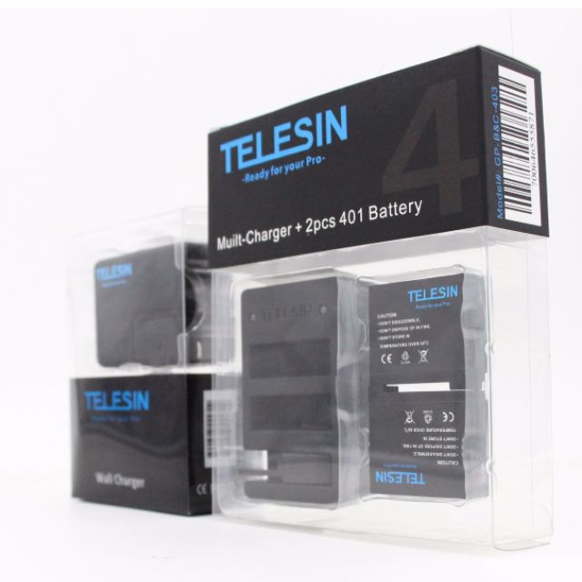 GoPro 4 Battery Pack, batteries with multi-slot charger, FREE USB cable ...