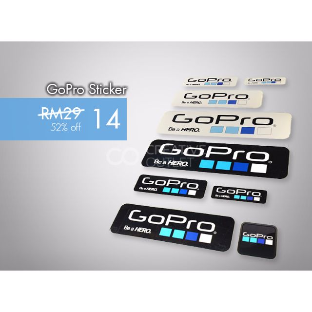 GoPro Sticker Set, Photography, Photography Accessories, Other ...