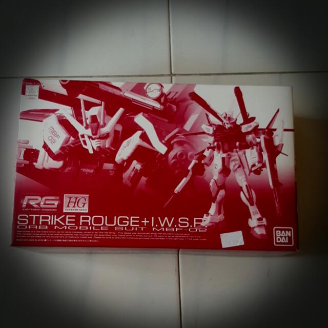 (Reserved)P-bandai RG Gundam Strike Rouge + HG IWSP, Hobbies & Toys ...