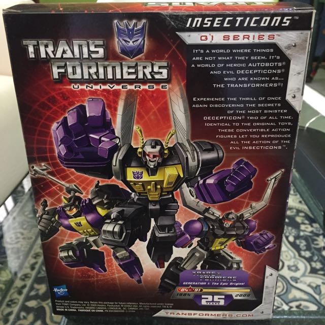 Transformers Universe Hasbro Insecticons, Hobbies & Toys, Toys & Games ...