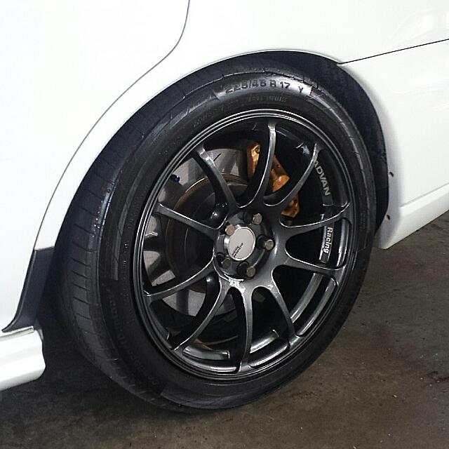 Advan RZ Yokohama Rims, Car Accessories on Carousell