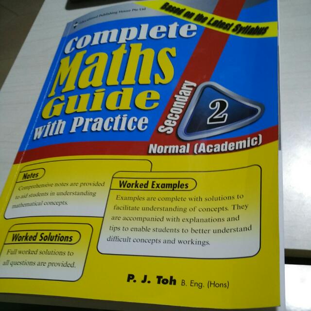 Complete Math Guide With Practice For Sec 2 Note: FOR NORMAL (ACADEMIC ...