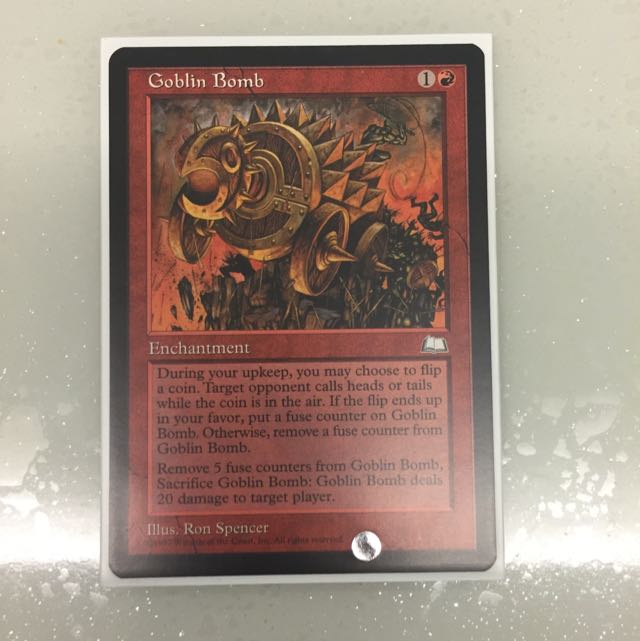 Mtg Goblin Bomb, Hobbies & Toys, Toys & Games on Carousell
